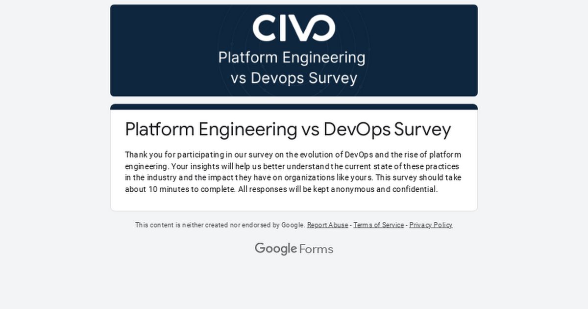 Kunal Kushwaha على LinkedIn: Platform Engineering vs DevOps Survey Kunal Kushwaha على LinkedIn: Platform Engineering vs DevOps Survey