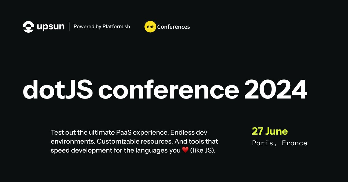 Platform.sh on LinkedIn: #dotjs #dotjs #javascript #js #event Platform.sh on LinkedIn: #dotjs #dotjs #javascript #js #event