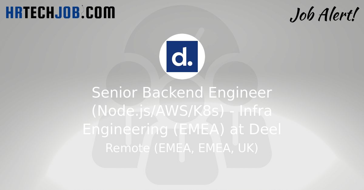 HR Tech Feed on LinkedIn: Senior Backend Engineer (Node.js/AWS/K8s ... HR Tech Feed on LinkedIn: Senior Backend Engineer (Node.js/AWS/K8s ...