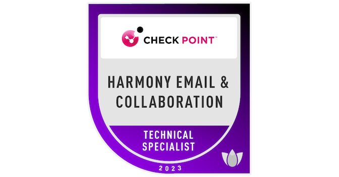 Harmony Email & Collaboration Technical Specialist was issued by Check ... Harmony Email & Collaboration Technical Specialist was issued by Check ...