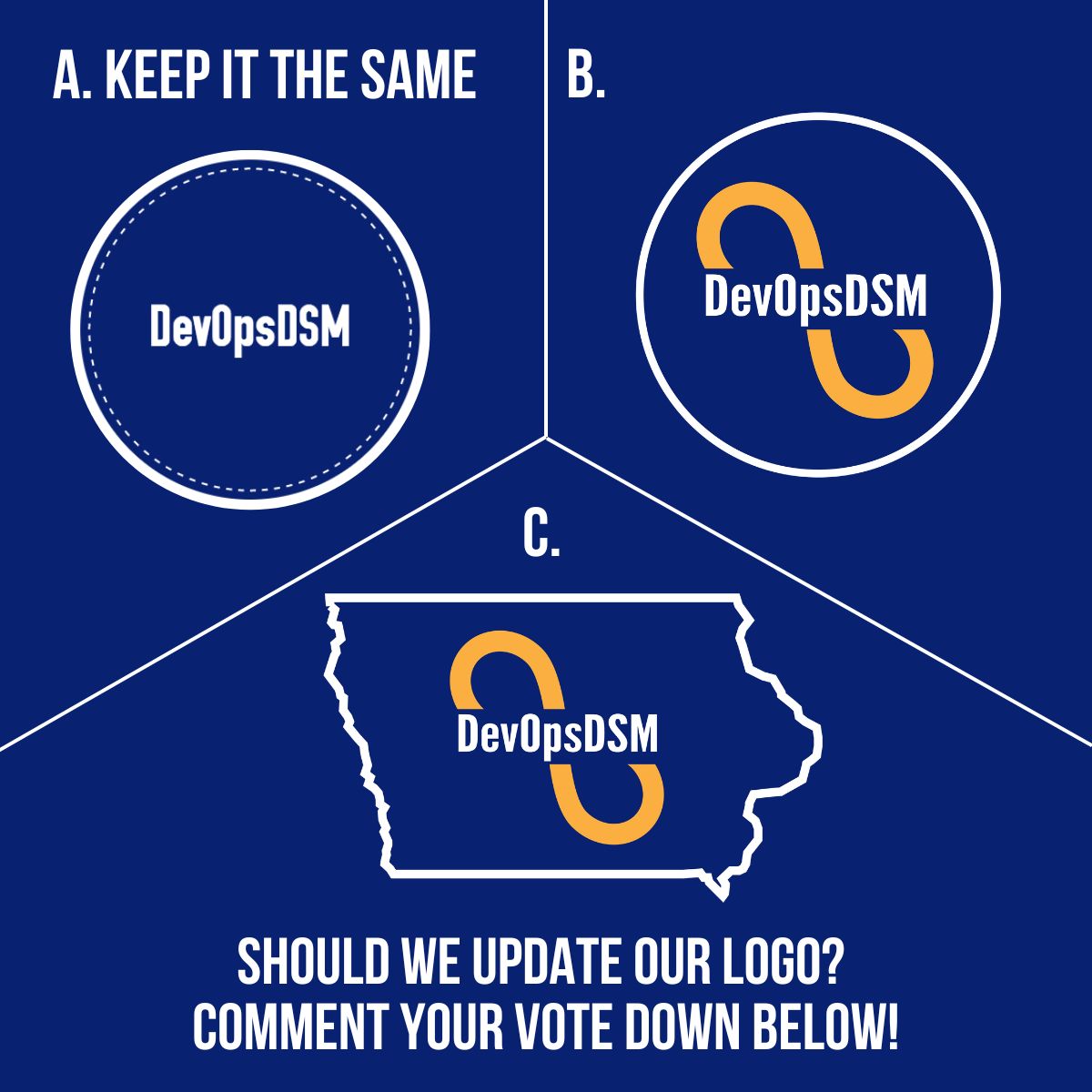 DevOpsDSM on LinkedIn: #devopsdsm #technology #devops #poll #logo DevOpsDSM on LinkedIn: #devopsdsm #technology #devops #poll #logo