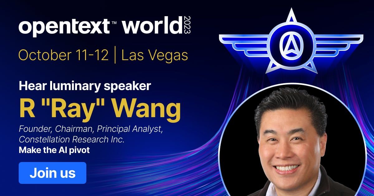 OpenText on LinkedIn: Personal Information - OpenText World 2023 OpenText on LinkedIn: Personal Information - OpenText World 2023