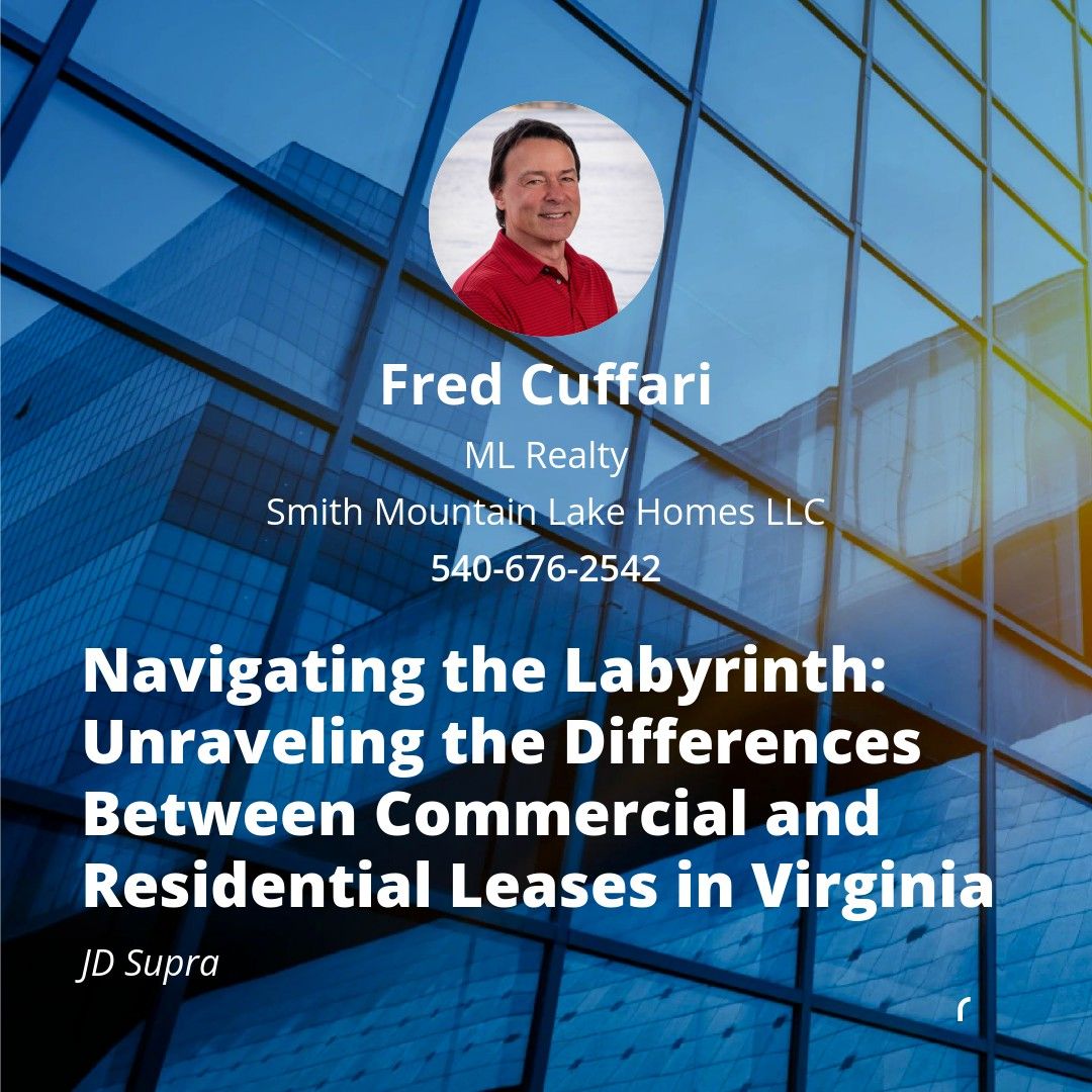 Navigating the Labyrinth: Commercial and Residential Leases in Virginia ... Navigating the Labyrinth: Commercial and Residential Leases in Virginia ...