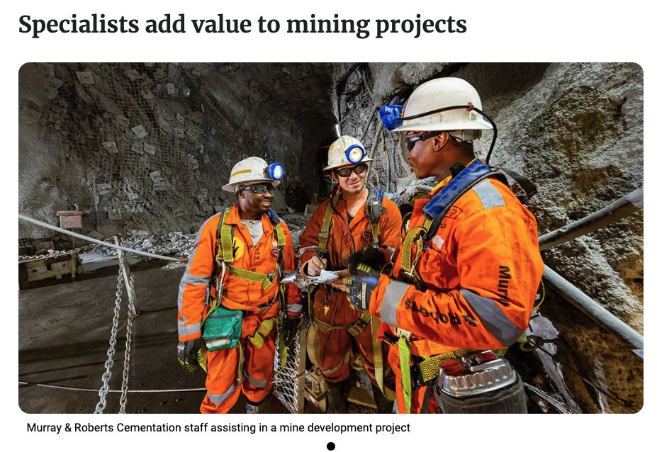Murray & Roberts Cementation on LinkedIn: #icymi #mining # ... Murray & Roberts Cementation on LinkedIn: #icymi #mining # ...