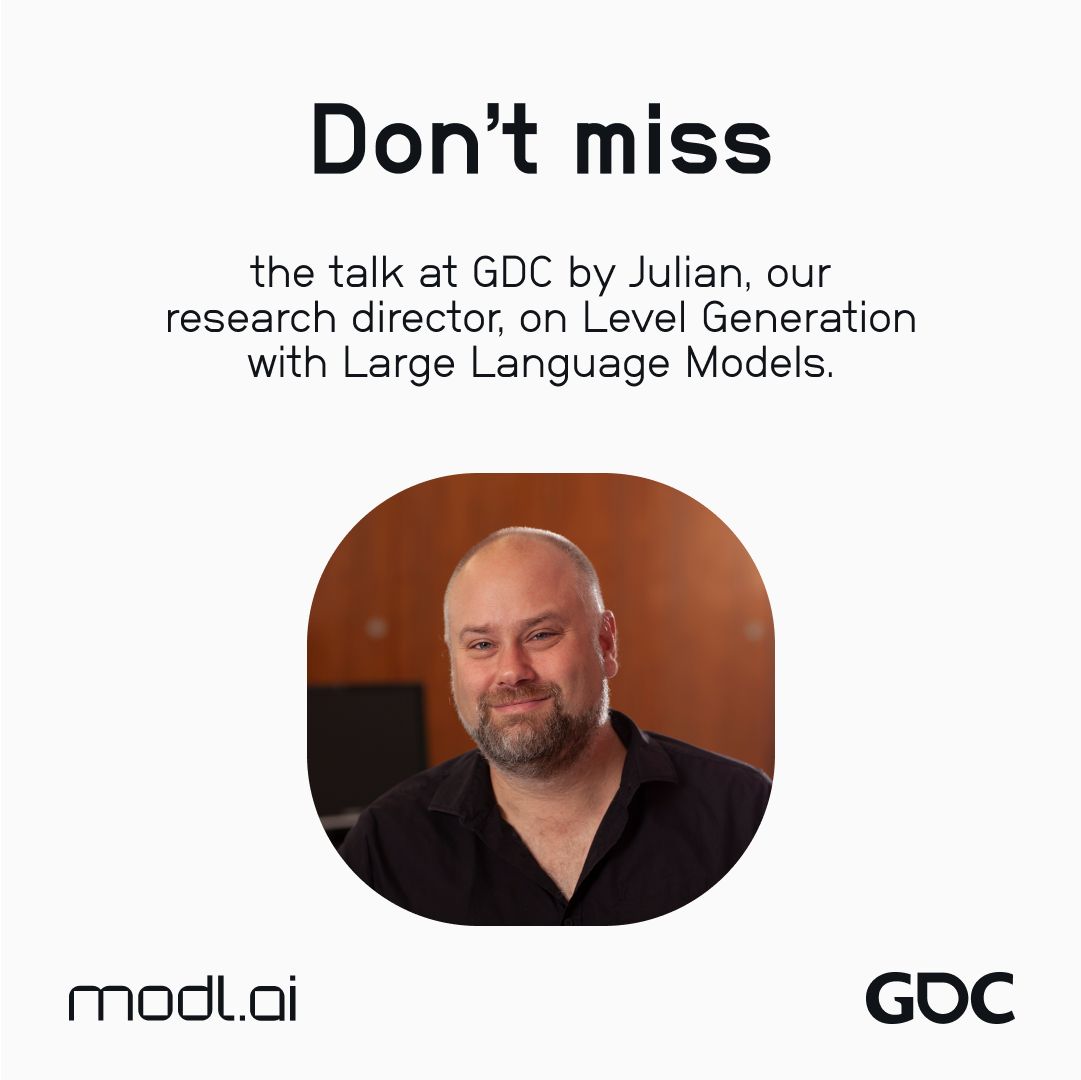 modl.ai on LinkedIn: #gdc2024 #gdc #ai #levelgeneration modl.ai on LinkedIn: #gdc2024 #gdc #ai #levelgeneration