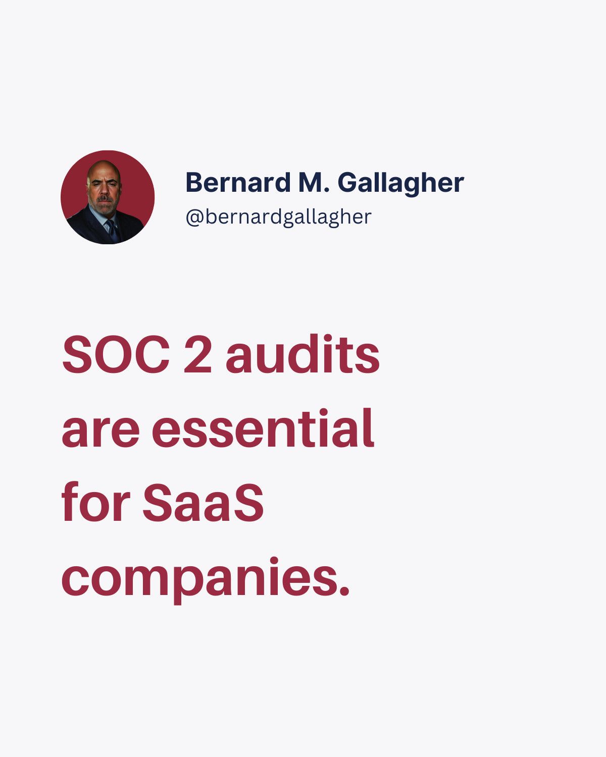 Every SaaS company should consider a SOC 2 audit. Your clients' trust ... Every SaaS company should consider a SOC 2 audit. Your clients' trust ...