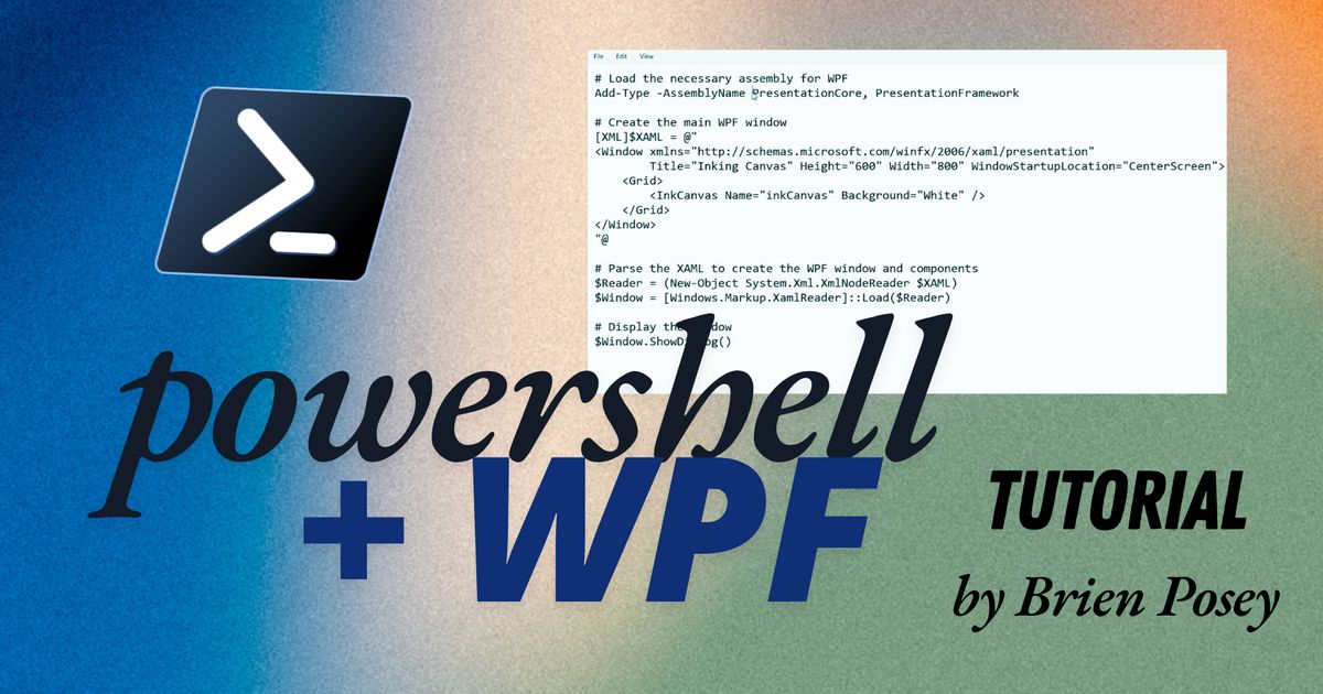 ITPro Today on LinkedIn: How To Use PowerShell and WPF To Create ... ITPro Today on LinkedIn: How To Use PowerShell and WPF To Create ...