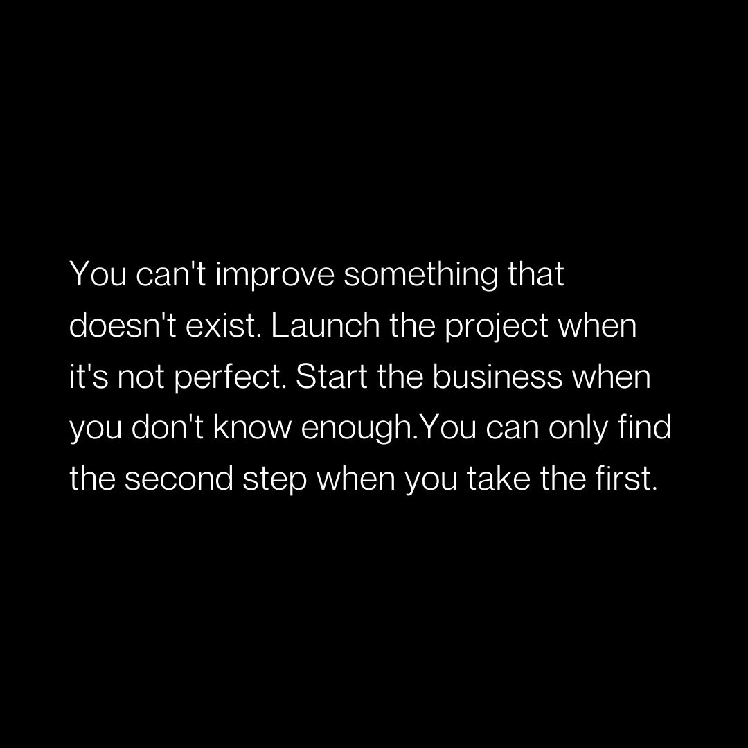 Start now and perfect later. Don't let perfectionism hold you back when ... Start now and perfect later. Don't let perfectionism hold you back when ...