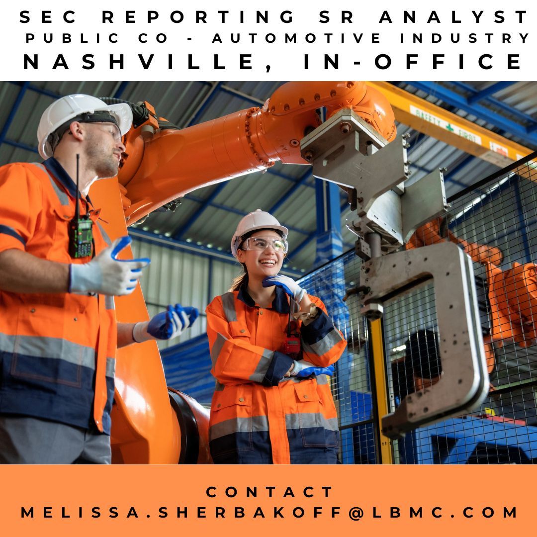 LBMC Staffing Solutions' public company client in the manufacturing ... LBMC Staffing Solutions' public company client in the manufacturing ...
