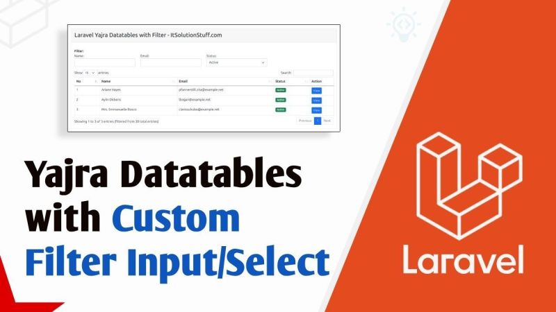 Laravel News on LinkedIn: Laravel Yajra Datatables with Custom Filter ... Laravel News on LinkedIn: Laravel Yajra Datatables with Custom Filter ...