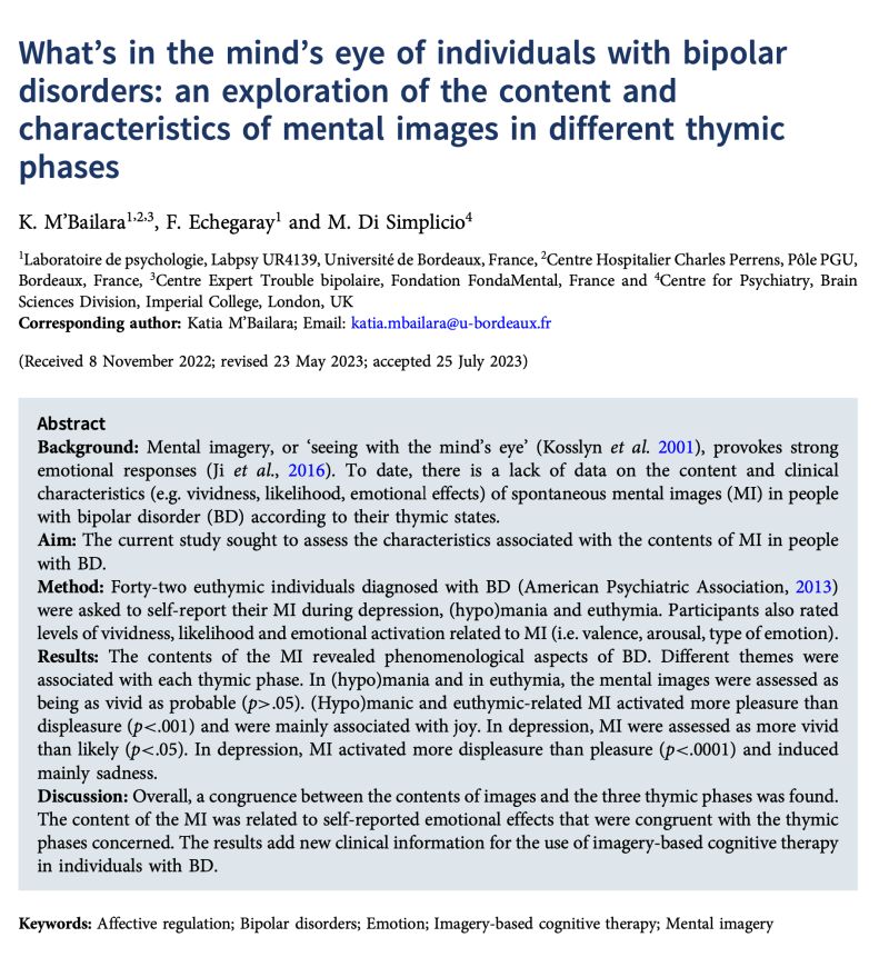 BCP New FirstView paper on bipolar images | BABCP Journals posted on ... BCP New FirstView paper on bipolar images | BABCP Journals posted on ...