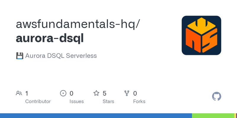 AWS Fundamentals on LinkedIn: GitHub - awsfundamentals-hq/aurora-dsql ... AWS Fundamentals on LinkedIn: GitHub - awsfundamentals-hq/aurora-dsql ...
