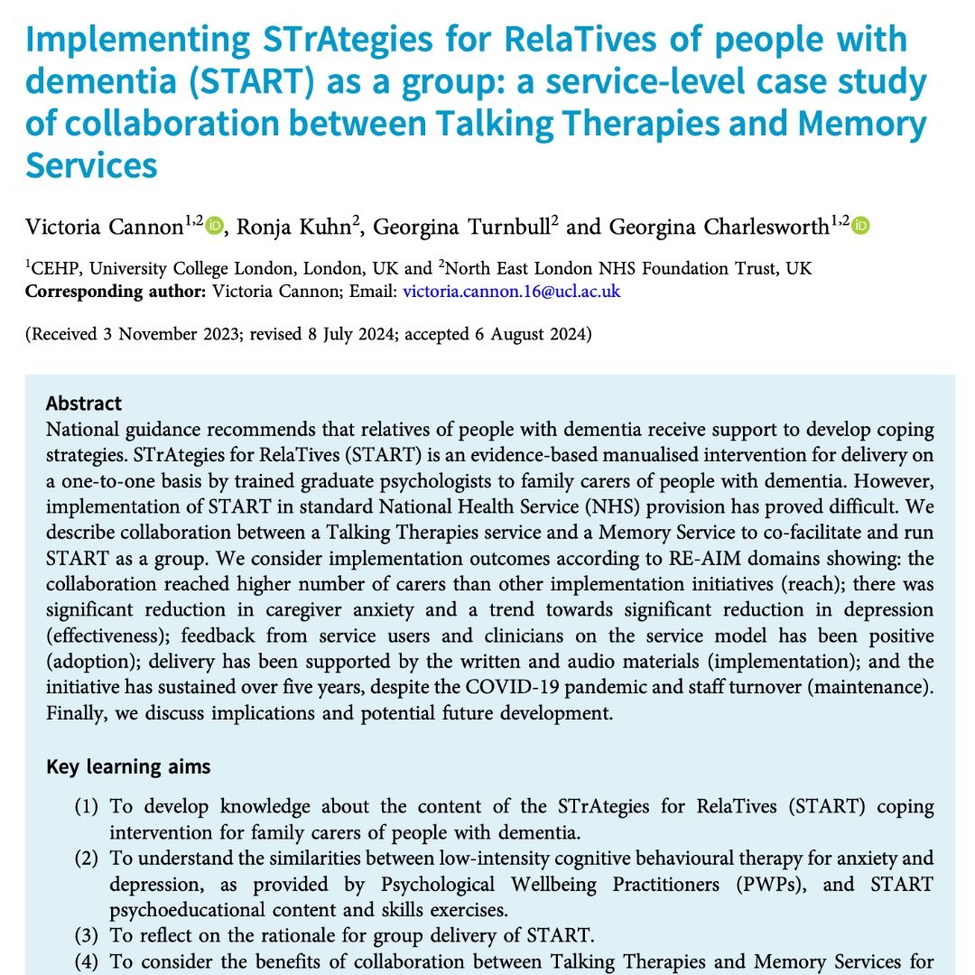 BABCP Journals on LinkedIn: tCBT New Paper: Implementing STrAtegies for ... BABCP Journals on LinkedIn: tCBT New Paper: Implementing STrAtegies for ...