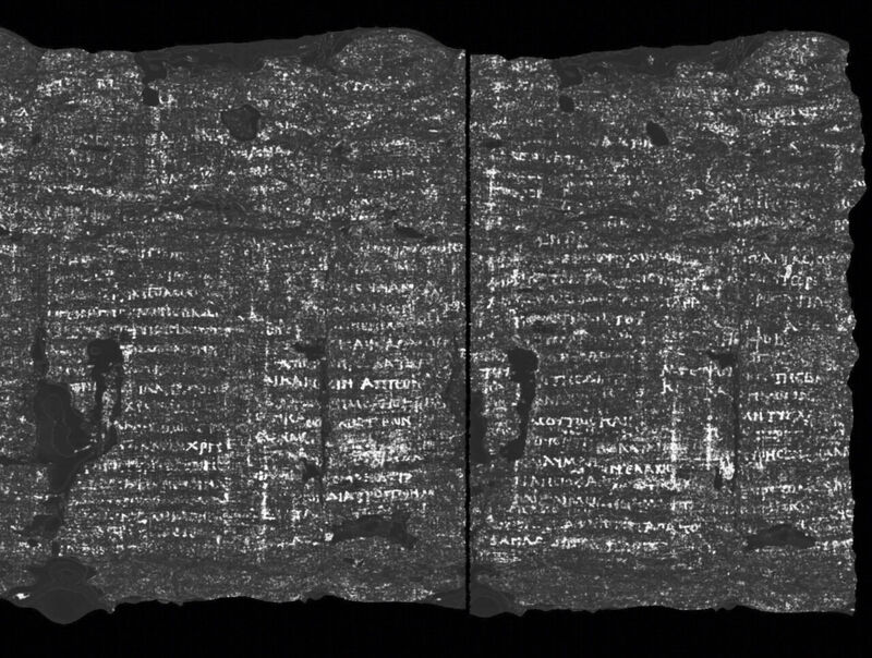 AI and scientists unite to decipher old scrolls charred by the Vesuvius ... AI and scientists unite to decipher old scrolls charred by the Vesuvius ...