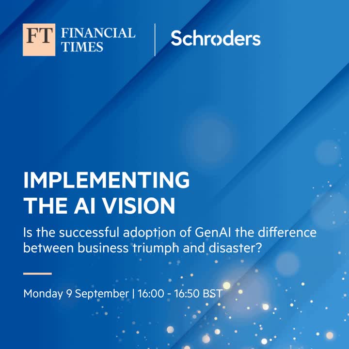 FT Live on LinkedIn: To what extent are businesses implementing GenAI ... FT Live on LinkedIn: To what extent are businesses implementing GenAI ...