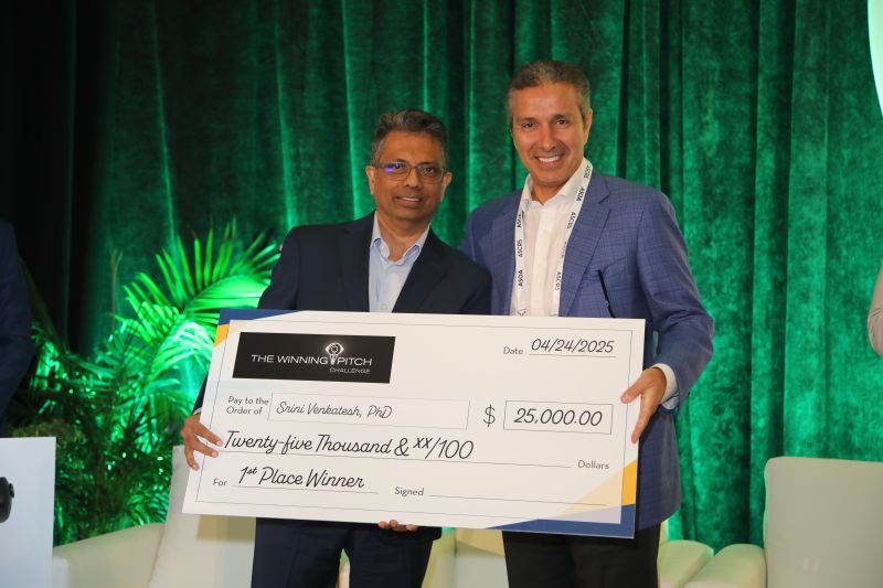 Congratulations to Srini Venkatesh, PhD, who received the grand prize ... Congratulations to Srini Venkatesh, PhD, who received the grand prize ...