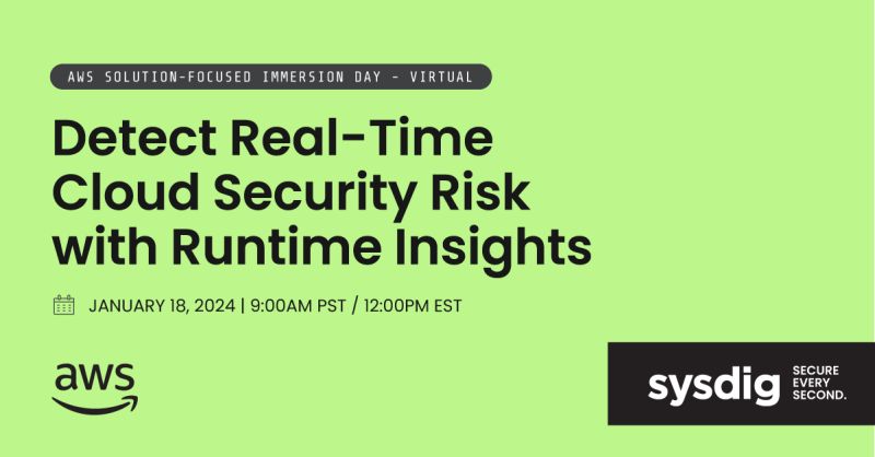 Philippe Darley on LinkedIn: AWS and Sysdig: Detect real-time cloud ... Philippe Darley on LinkedIn: AWS and Sysdig: Detect real-time cloud ...