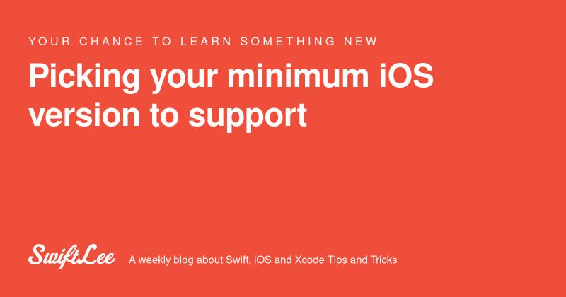 Picking your minimum iOS version to support | Mahmoud Alaa Picking your minimum iOS version to support | Mahmoud Alaa