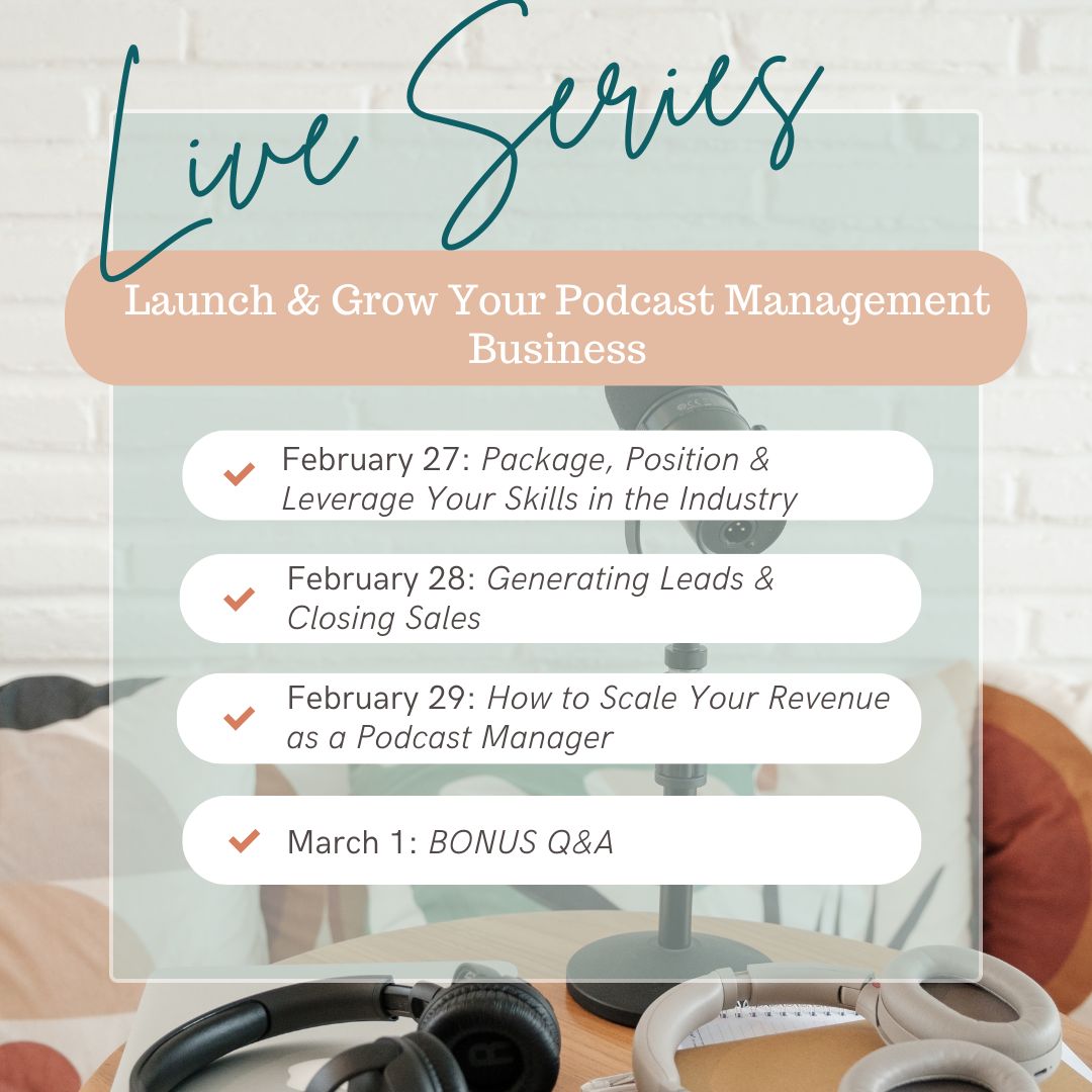 Launch & Grow Your Podcast Management Business Masterclass | Produce ... Launch & Grow Your Podcast Management Business Masterclass | Produce ...