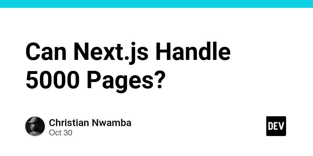 👾 Reme L. on LinkedIn: Can Next.js Handle 5000 Pages? 👾 Reme L. on LinkedIn: Can Next.js Handle 5000 Pages?