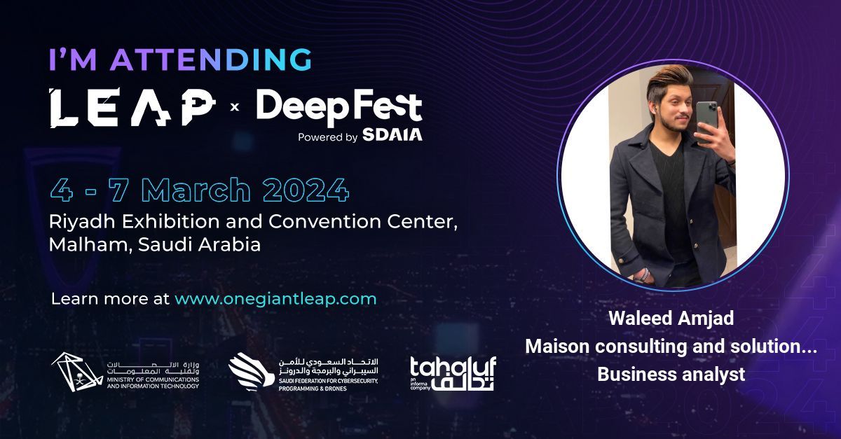 Waleed Amjad on LinkedIn: LEAP 2024 Waleed Amjad on LinkedIn: LEAP 2024