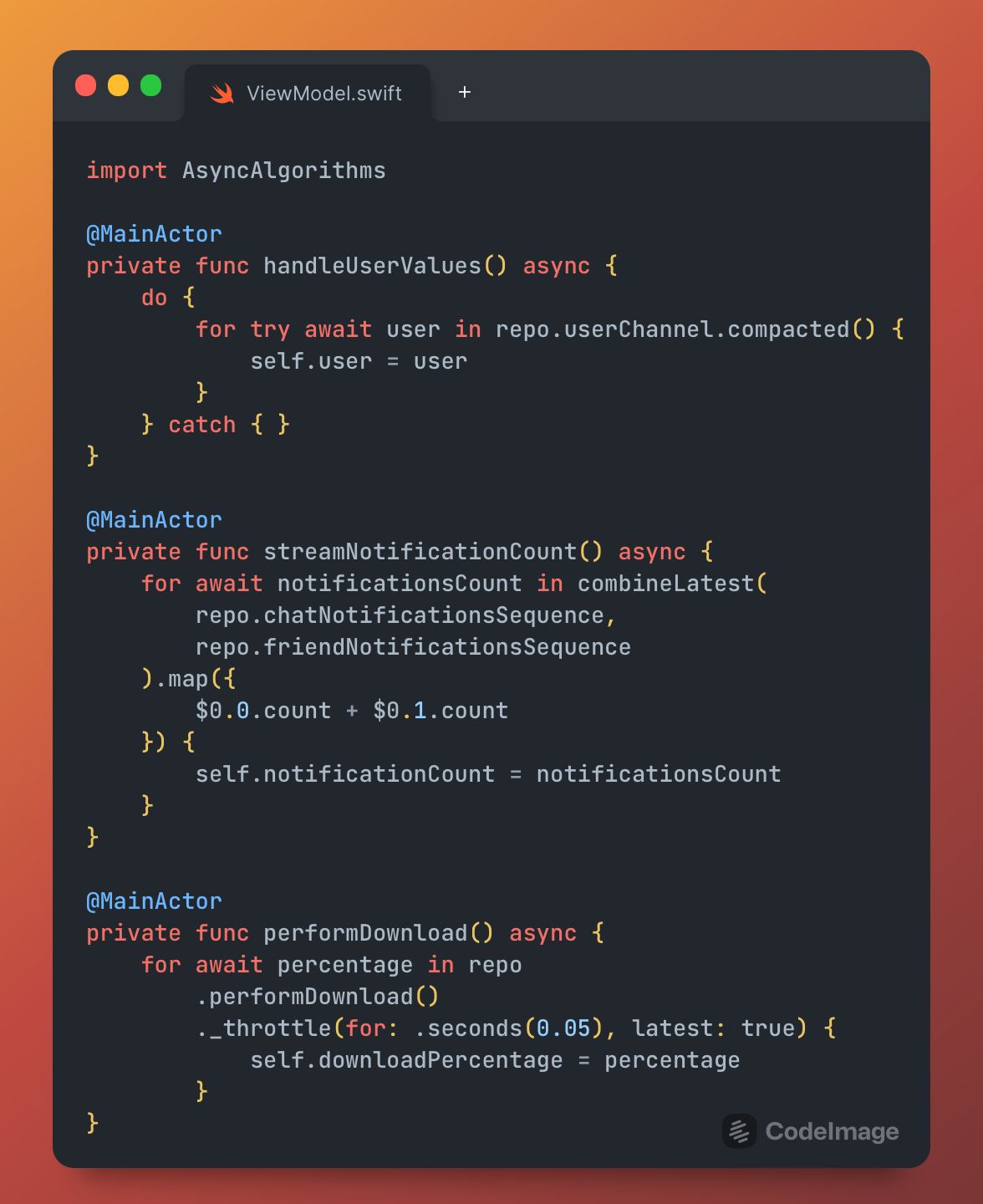 Advanced Swift Concurrency: Async Algorithms Async Algorithms, first ... Advanced Swift Concurrency: Async Algorithms Async Algorithms, first ...