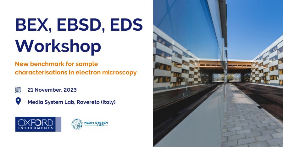 Oxford Instruments plc on LinkedIn: BEX, EBSD, EDS Workshop Rovereto ... Oxford Instruments plc on LinkedIn: BEX, EBSD, EDS Workshop Rovereto ...