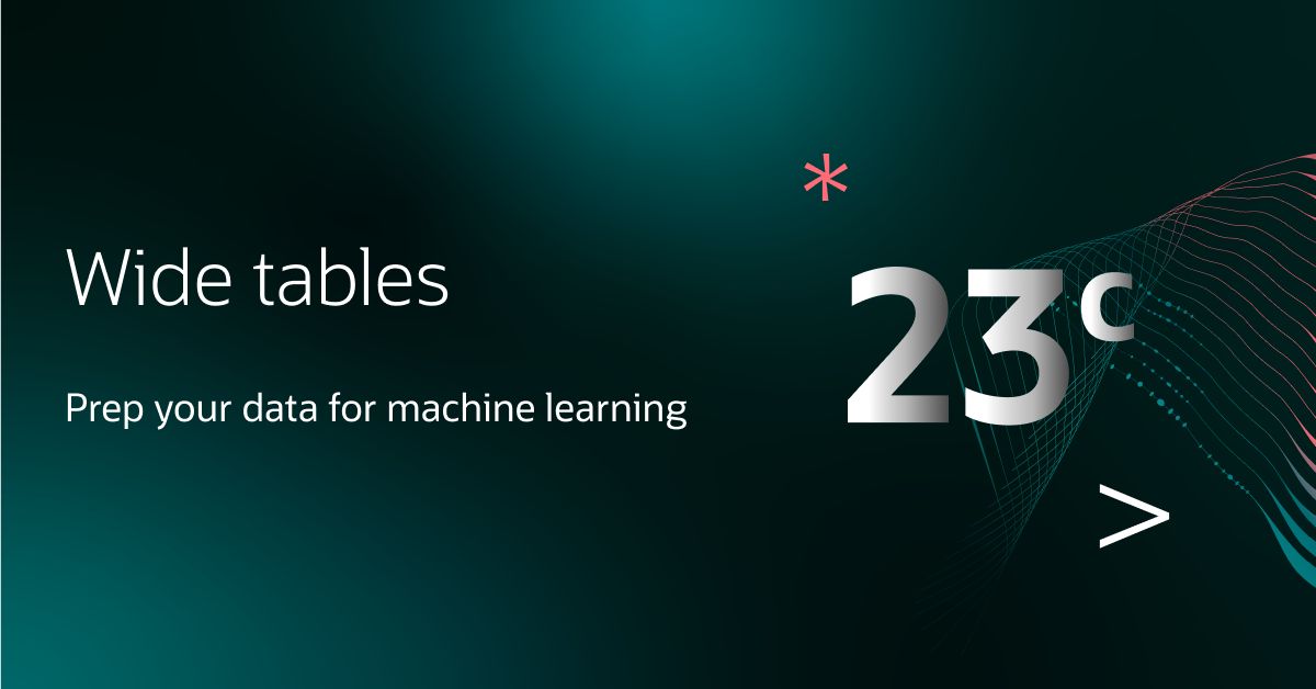 Oracle Database on LinkedIn: Need wider tables for #ml? Oracle Database ... Oracle Database on LinkedIn: Need wider tables for #ml? Oracle Database ...