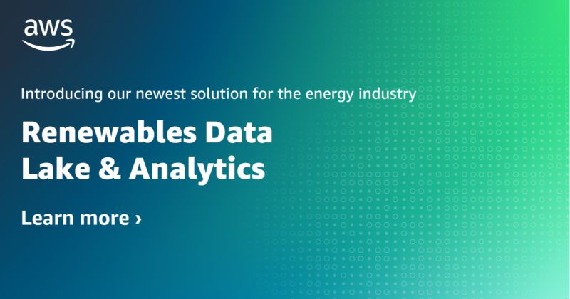 Sam Ward Biddle LinkedIn‘de: Renewables Data Lake | AWS Energy Sam Ward Biddle LinkedIn‘de: Renewables Data Lake | AWS Energy