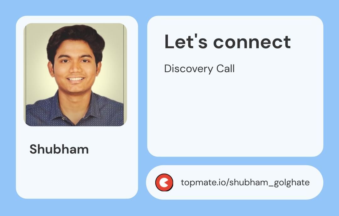 Shubham Golghate on LinkedIn: Hey folks! I've been getting a lot of DMs ... Shubham Golghate on LinkedIn: Hey folks! I've been getting a lot of DMs ...