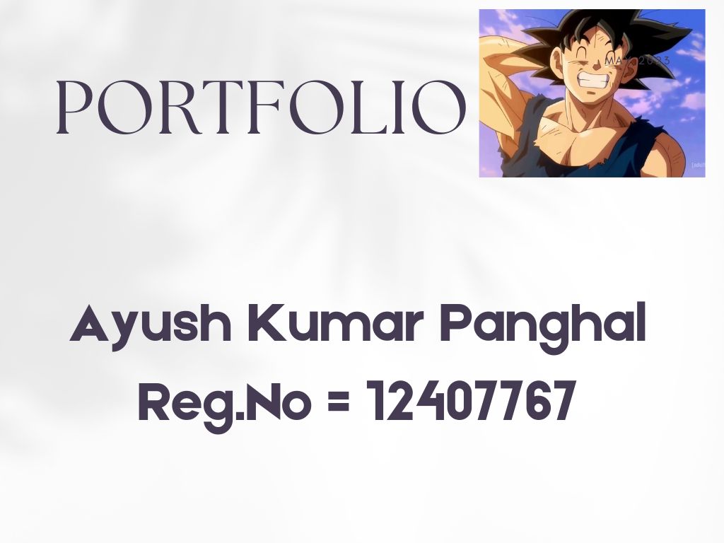 Ayush Kumar Panghal on LinkedIn: Portfolio Ayush Kumar Panghal on LinkedIn: Portfolio