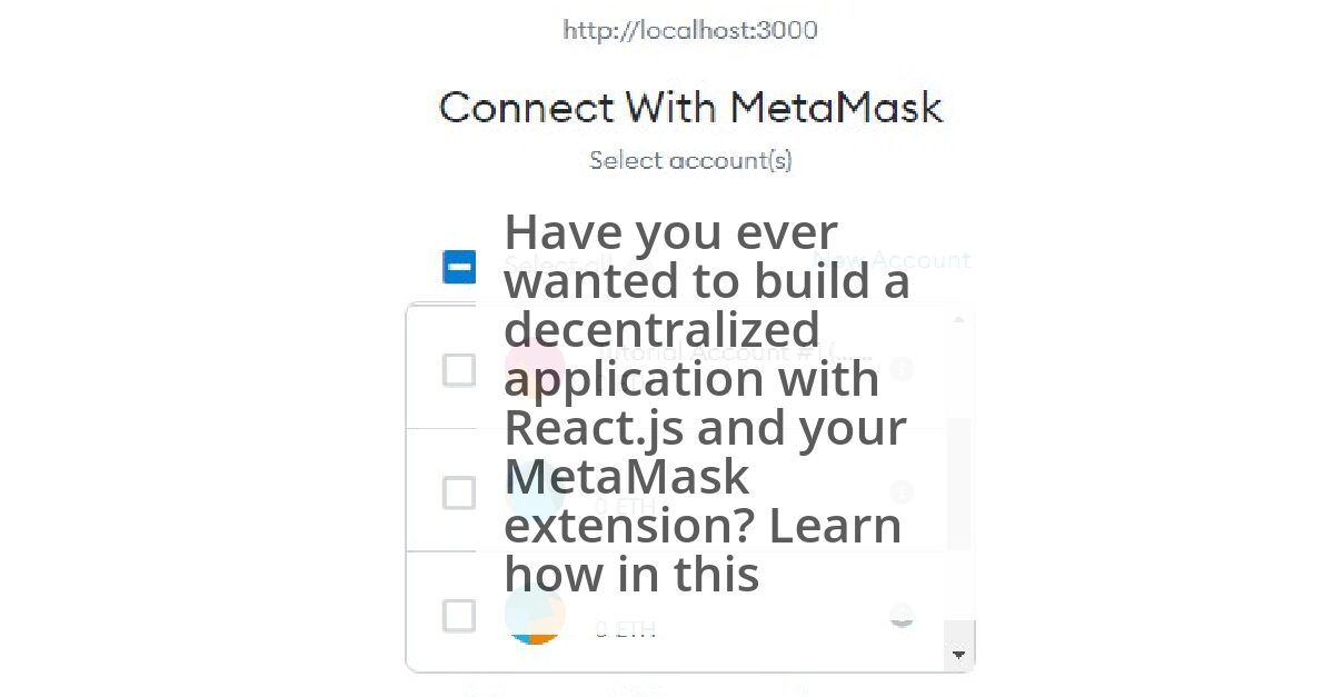 React Jobs on LinkedIn: A simple React Web3 Dapp that allows users to ... React Jobs on LinkedIn: A simple React Web3 Dapp that allows users to ...