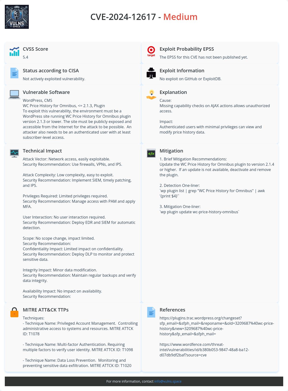vulns.space on LinkedIn: #cve #cybersecurity #infosec #vulnerability # ... vulns.space on LinkedIn: #cve #cybersecurity #infosec #vulnerability # ...