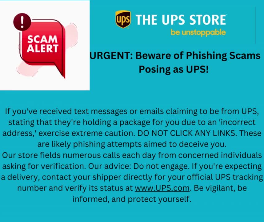 The UPS Store 7670 on LinkedIn: Don't let yourself become a victim! The UPS Store 7670 on LinkedIn: Don't let yourself become a victim!