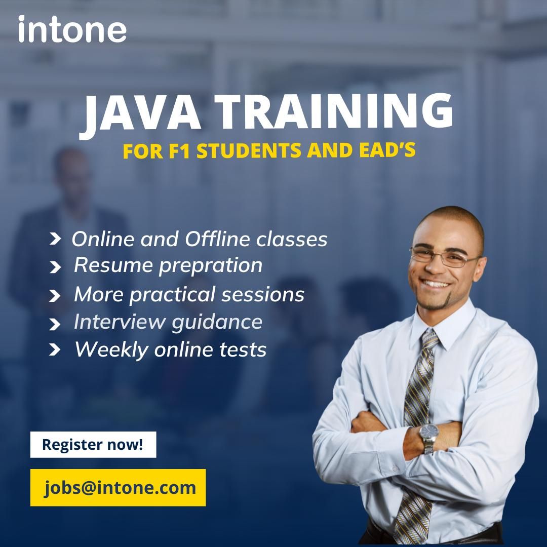 Intone on LinkedIn: #javatraining #java #coding #onlinetraining # ... Intone on LinkedIn: #javatraining #java #coding #onlinetraining # ...