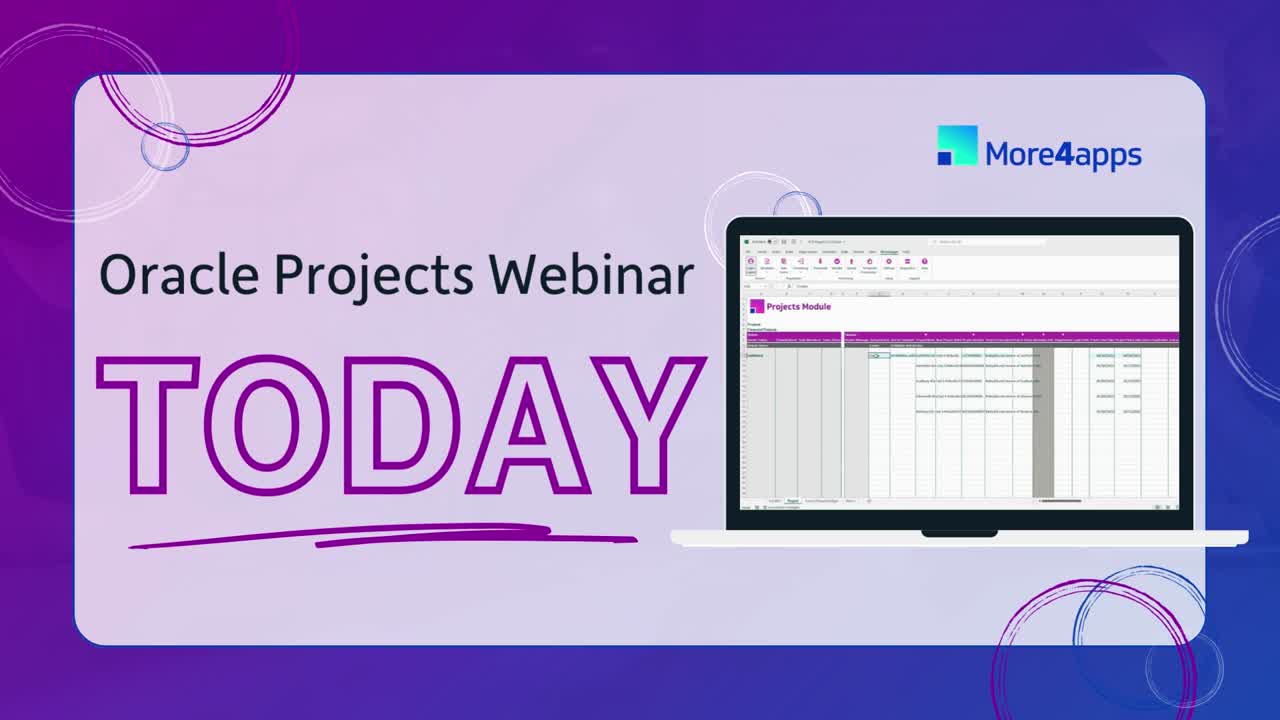 Webinar: Oracle Projects Powerhouse | More4apps posted on the topic ... Webinar: Oracle Projects Powerhouse | More4apps posted on the topic ...