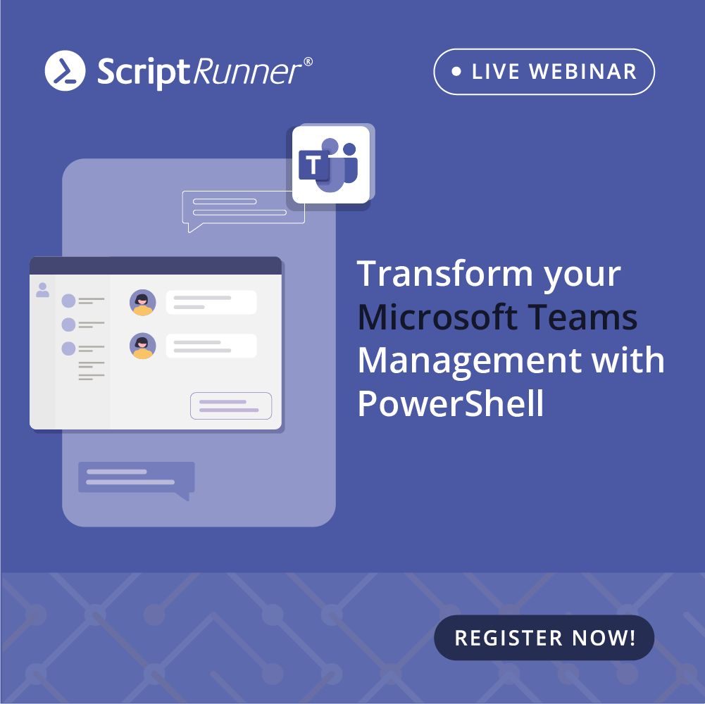 ScriptRunner on LinkedIn: Transform your Microsoft Teams management ... ScriptRunner on LinkedIn: Transform your Microsoft Teams management ...