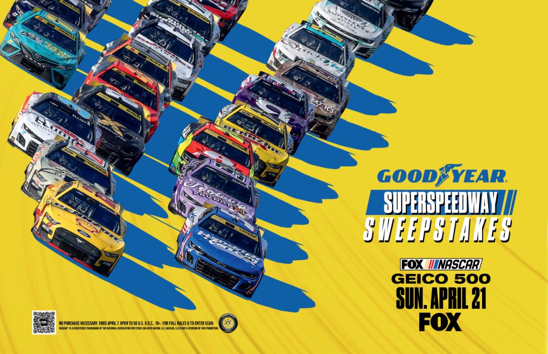 Today kicks off an exciting sweepstakes with FOX Sports. Goodyear is ... Today kicks off an exciting sweepstakes with FOX Sports. Goodyear is ...