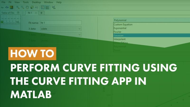 How to Perform Curve Fitting Using the Curve Fitting App in MATLAB ... How to Perform Curve Fitting Using the Curve Fitting App in MATLAB ...
