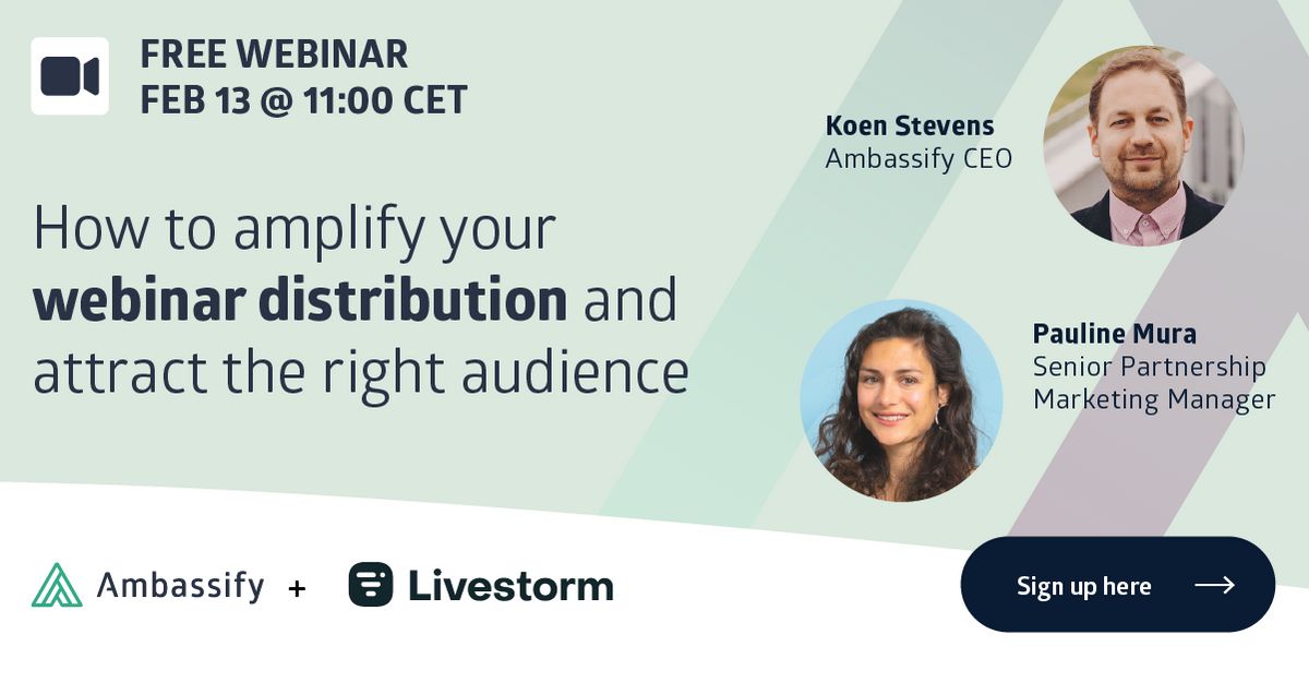 Yannic Schelfhout on LinkedIn: How to amplify your webinar distribution ... Yannic Schelfhout on LinkedIn: How to amplify your webinar distribution ...