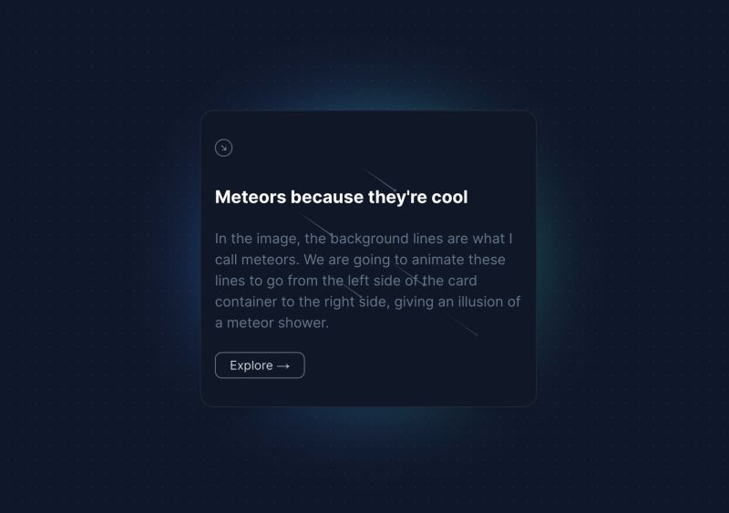 How to Create a Meteor Effect with React and TailwindCSS | freeCodeCamp How to Create a Meteor Effect with React and TailwindCSS | freeCodeCamp