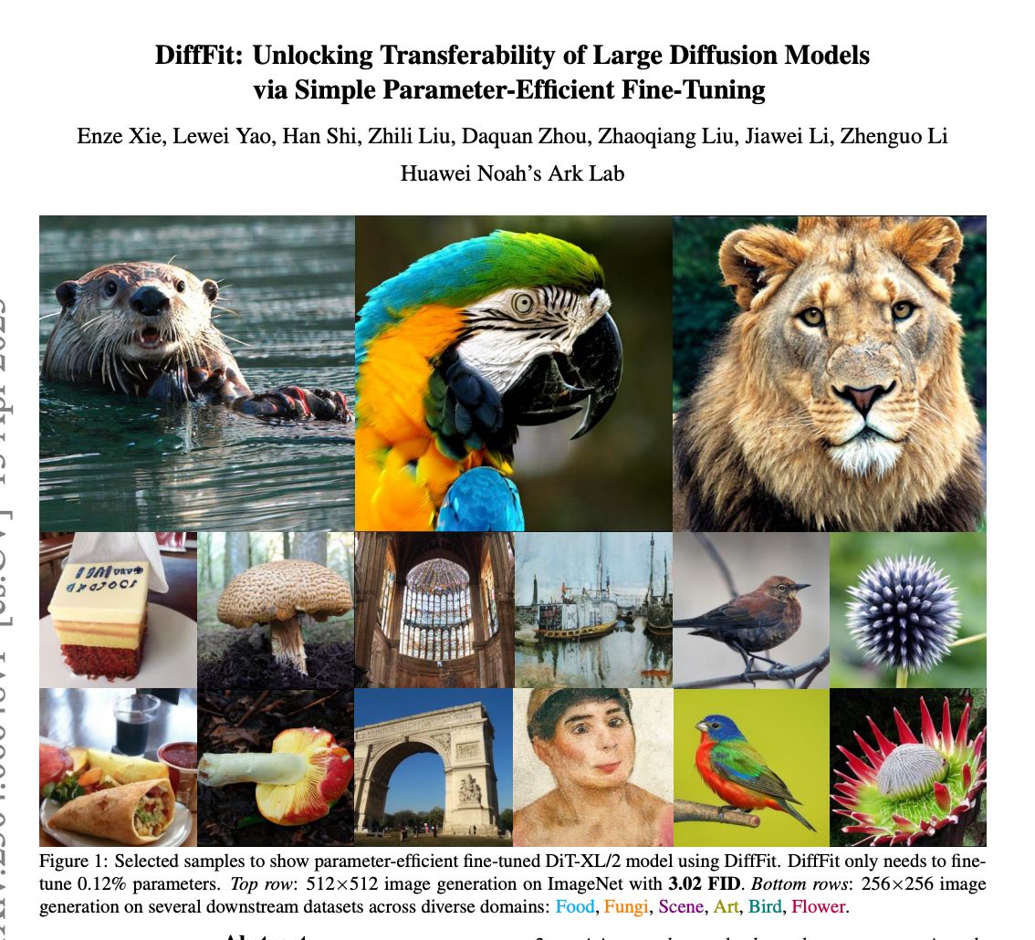 Ahsen Khaliq on LinkedIn: DiffFit: Unlocking Transferability of Large ... Ahsen Khaliq on LinkedIn: DiffFit: Unlocking Transferability of Large ...