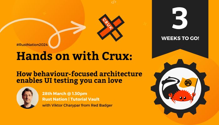 Red Badger on LinkedIn: #rustlang #rustnation2024 #crux #welovetech Red Badger on LinkedIn: #rustlang #rustnation2024 #crux #welovetech