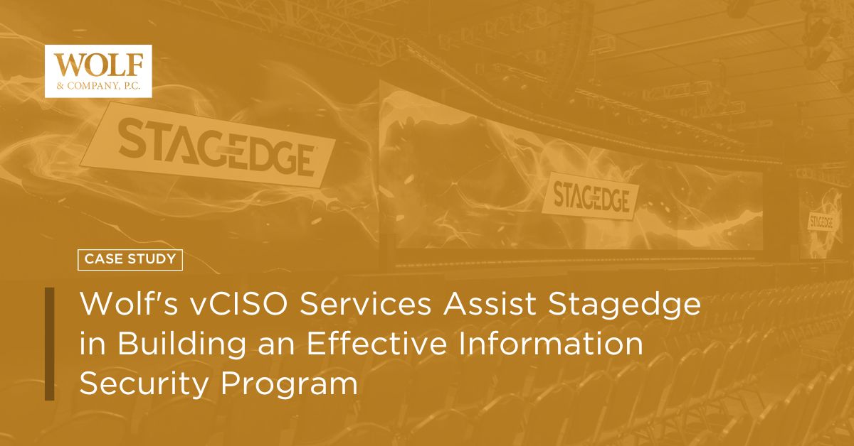 Wolf's vCISO Services Assist Stagedge in Building an Effective ... Wolf's vCISO Services Assist Stagedge in Building an Effective ...