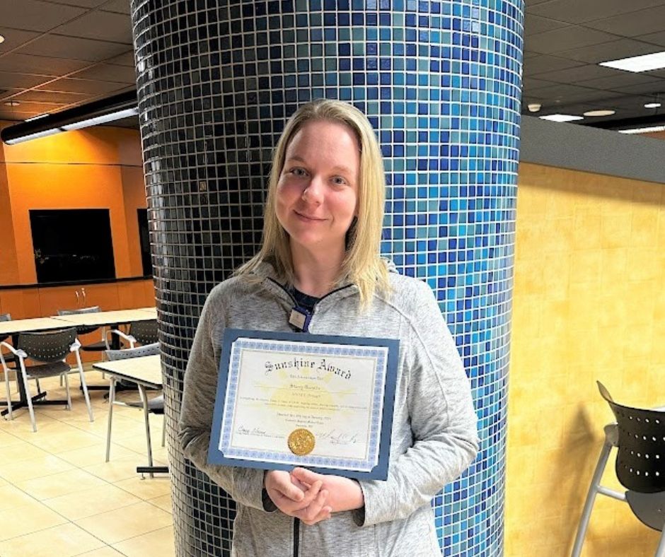 Stacey Garside is the latest recipient of the CRMC Sunshine Award ... Stacey Garside is the latest recipient of the CRMC Sunshine Award ...