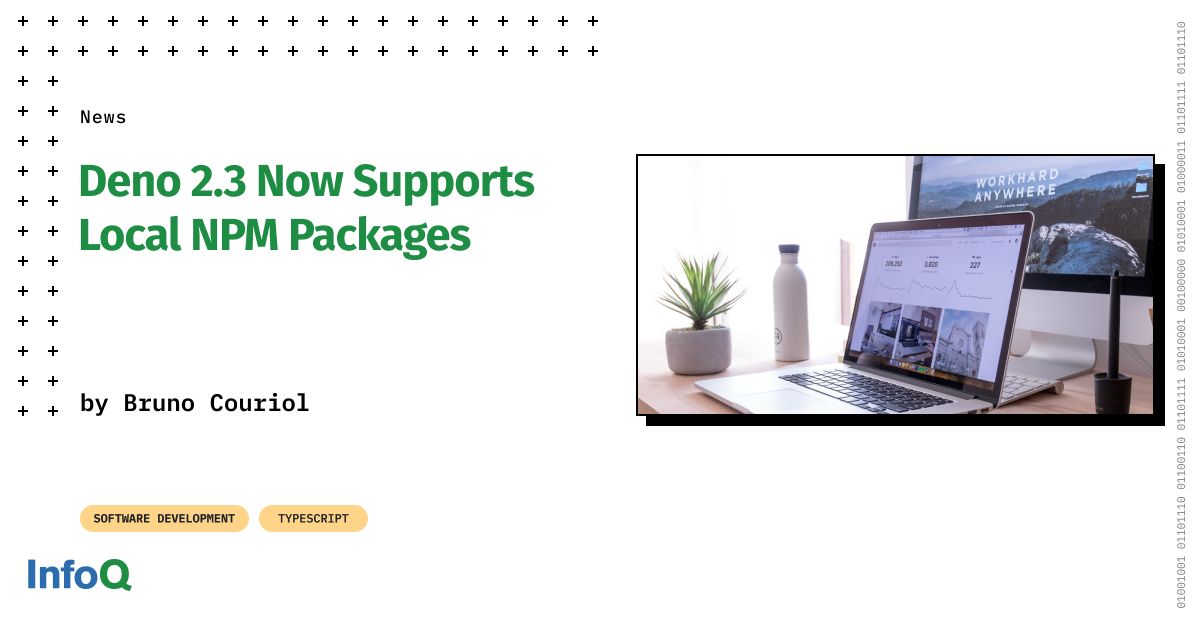 Deno Land has released Deno 2.3, bringing updates to the Deno runtime ... Deno Land has released Deno 2.3, bringing updates to the Deno runtime ...