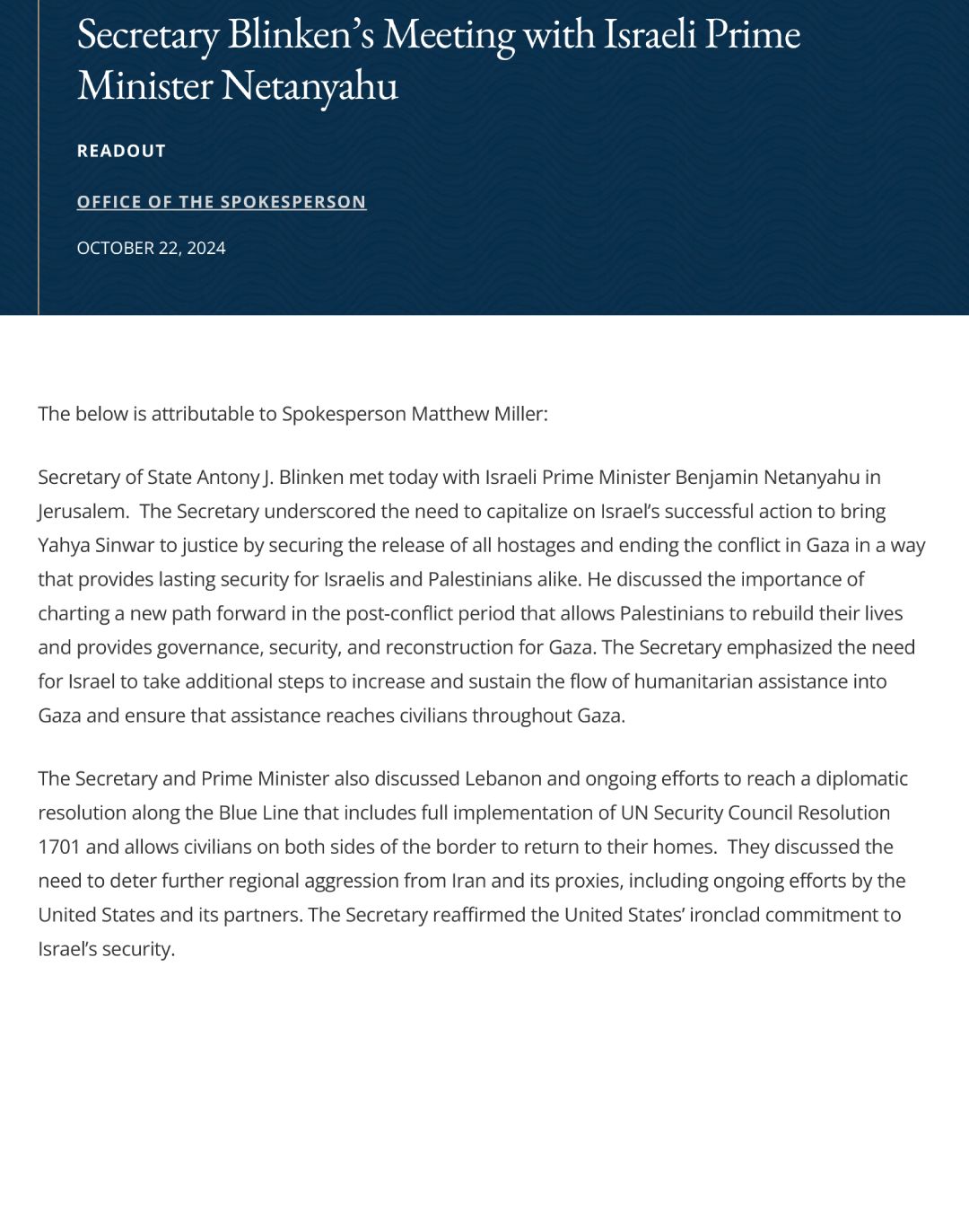 The Union Herald on LinkedIn: Readout of Secretary of State Antony ... The Union Herald on LinkedIn: Readout of Secretary of State Antony ...