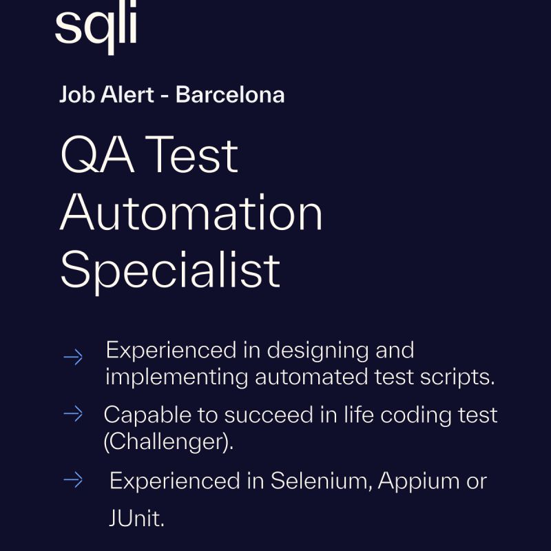 #qaautomation #sqli #dataanalytics #responsiveapps #qa #automation… | SQLI #qaautomation #sqli #dataanalytics #responsiveapps #qa #automation… | SQLI