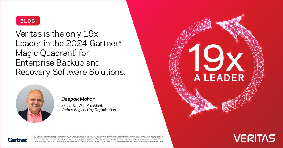 Elias AbuGhazaleh on LinkedIn: Veritas the Only 19x Leader in the 2024 ... Elias AbuGhazaleh on LinkedIn: Veritas the Only 19x Leader in the 2024 ...