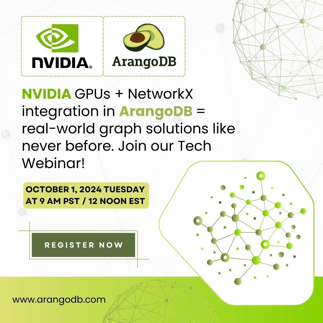 Richard Lawrence on LinkedIn: ArangoDB - Webinar NetworkX Richard Lawrence on LinkedIn: ArangoDB - Webinar NetworkX